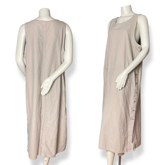 Vintage | Dresses | Vintage Shift Dress Jumper Sleeveless Jumper Beige ...
